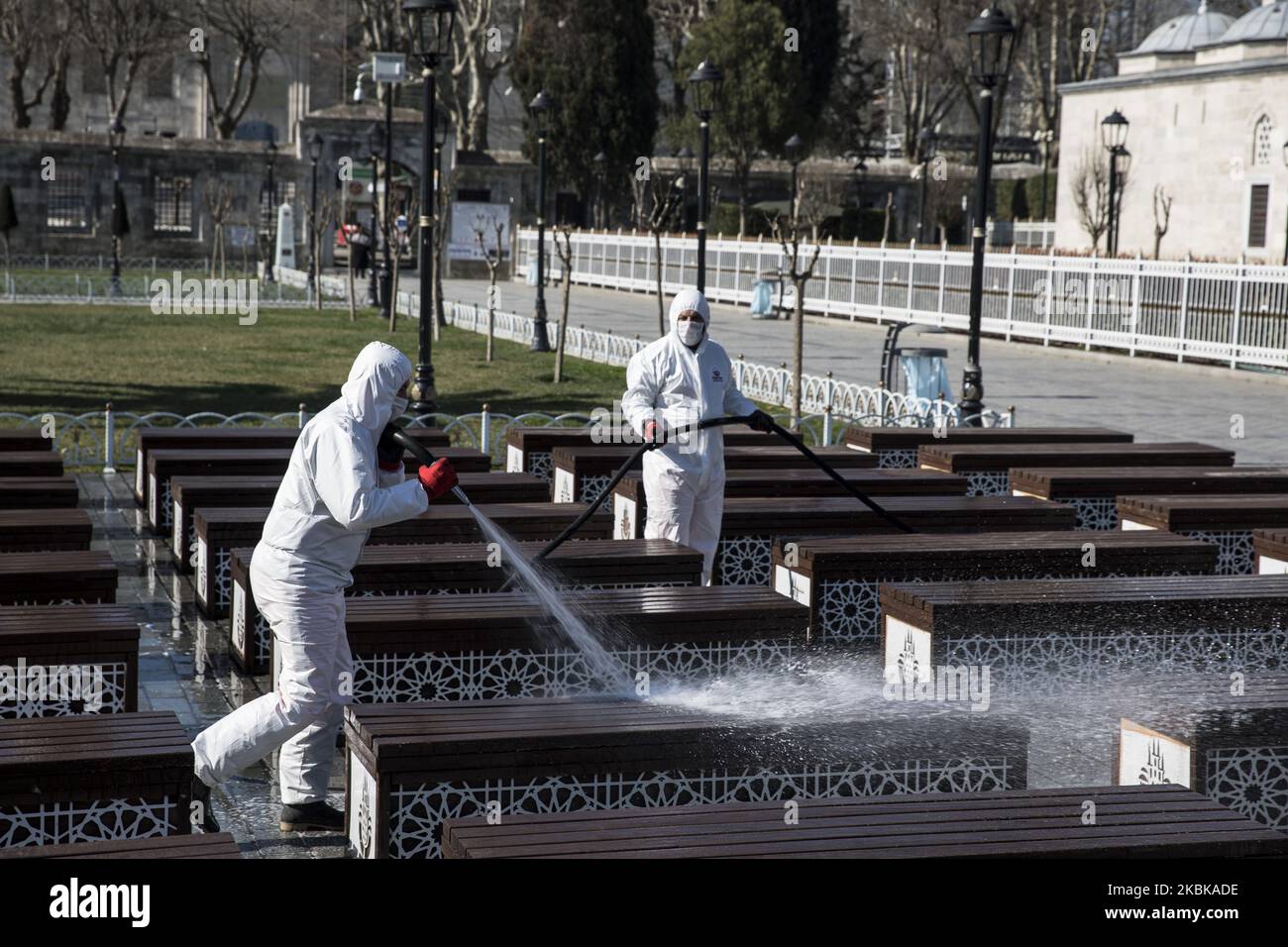 Istanbul Fatih Municipality disinfected the surroundings Sultanahmet ...