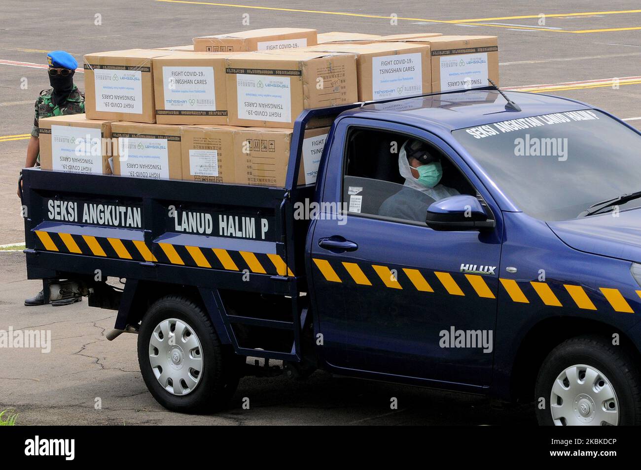Indonesian Air Force C130 Hercules aircraft carrying COVID-19 medical ...