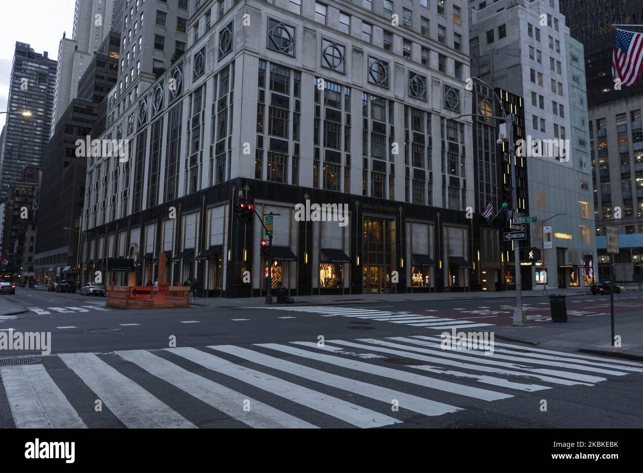 All shopping retail stores along 5th Avenue are closed on Friday, March ...