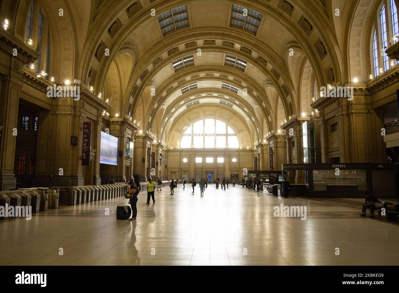 Passengers Central Train Station, "Constitución". it is one of the ...