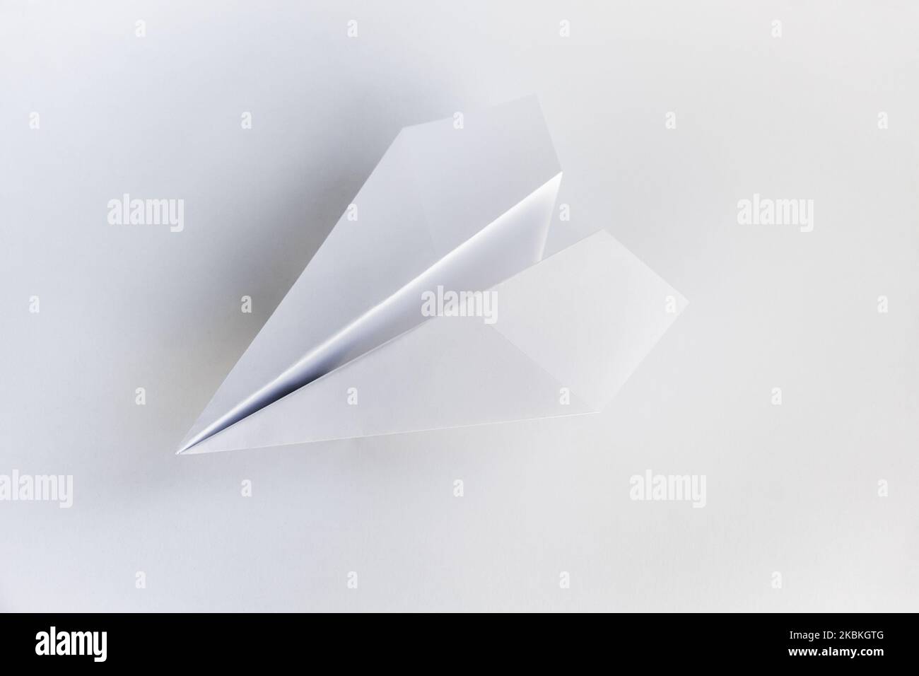 Paper plane origami isolated on a blank white background Stock Photo ...