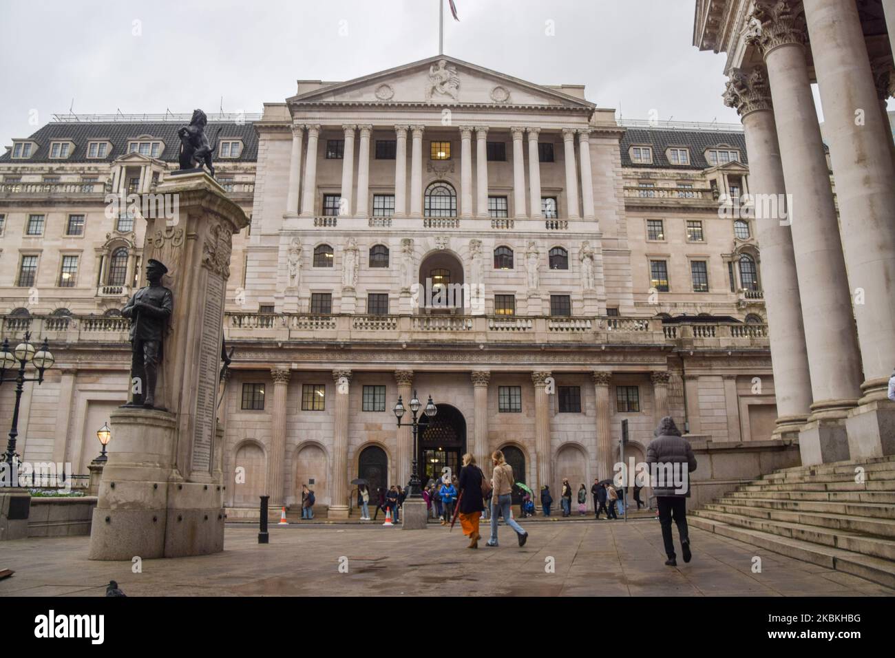 London, UK. 3rd November 2022. Exterior view of the Bank of England in ...