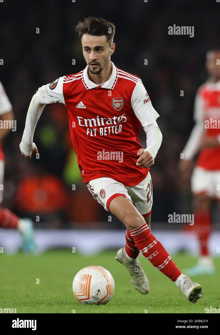 London, England, 3rd November 2022. Fábio Vieira of Arsenal during the ...