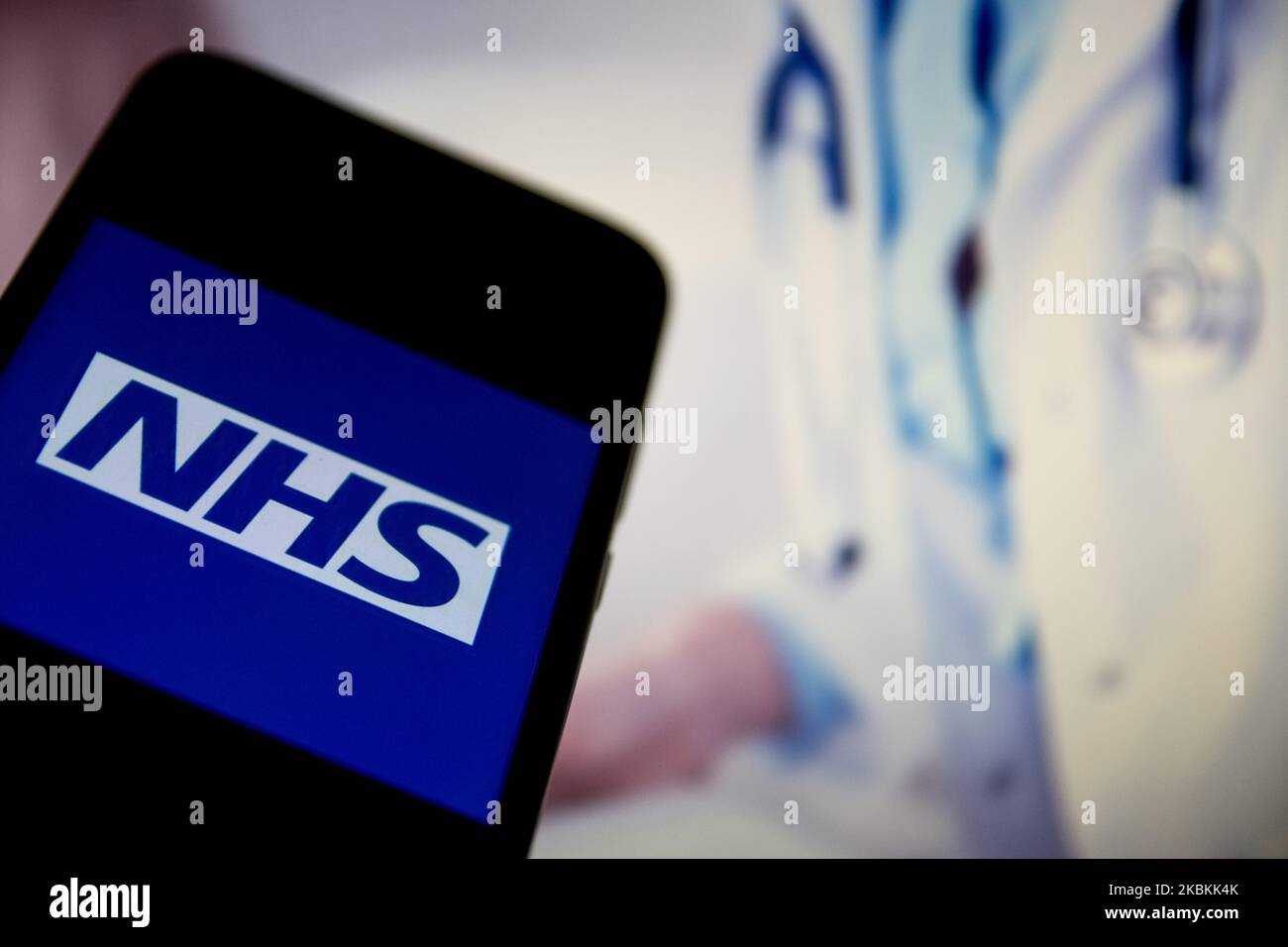 In this photo illustration a National Health Service NHS Illustration ...