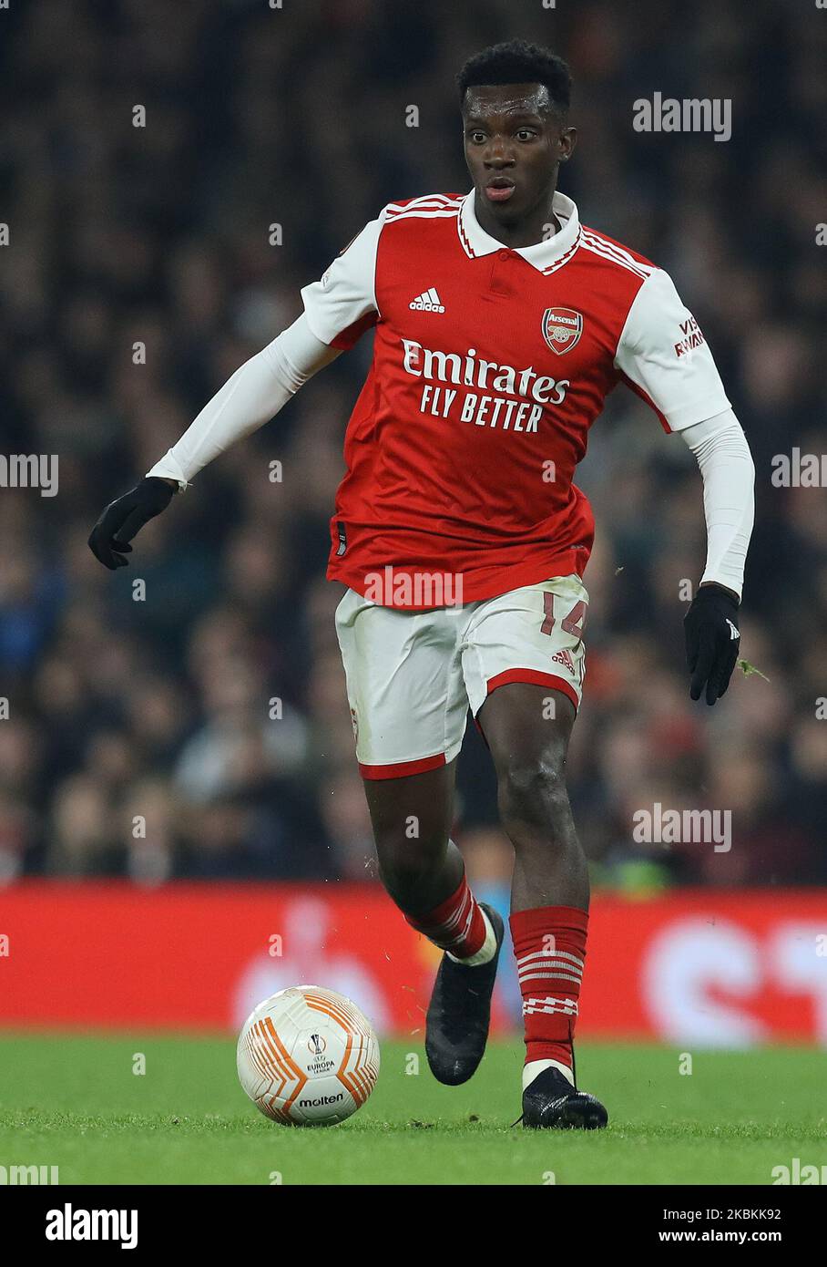 London, England, 3rd November 2022. Eddie Nketiah of Arsenal during the ...