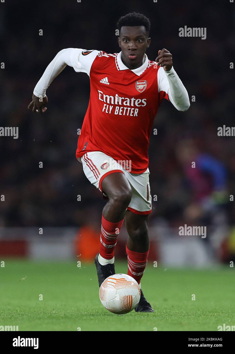 London, England, 3rd November 2022. Eddie Nketiah of Arsenal during the ...