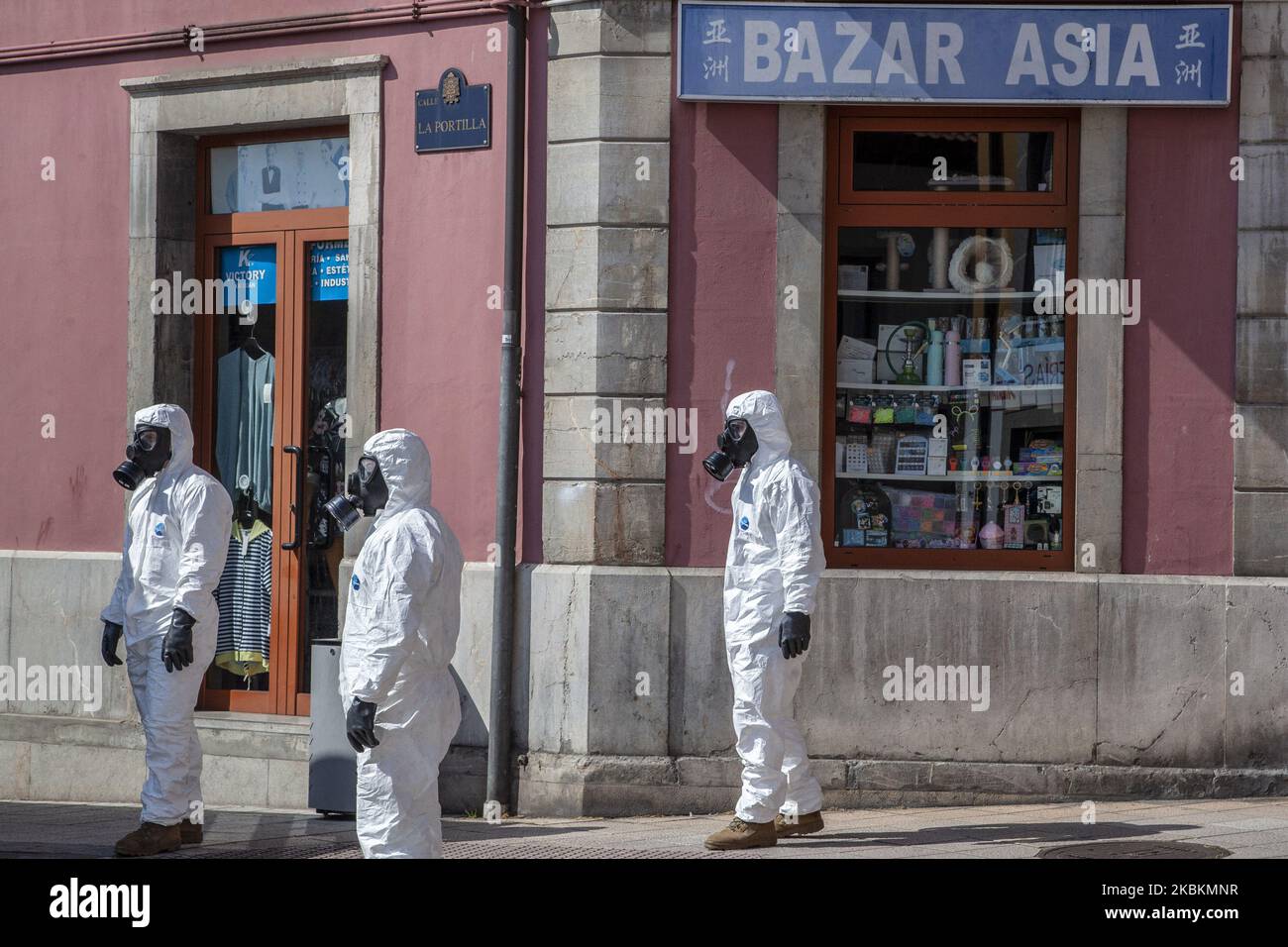 Members of the Spanish Army's UME (Military Emergency Unit) carries out ...