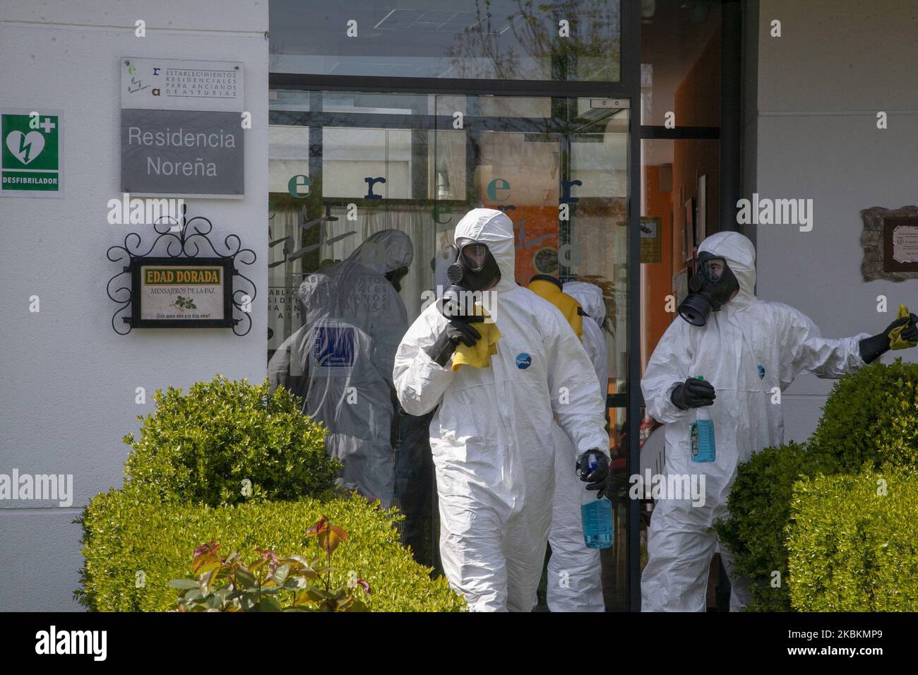 Members of the Spanish Army's UME (Military Emergency Unit) carries out ...