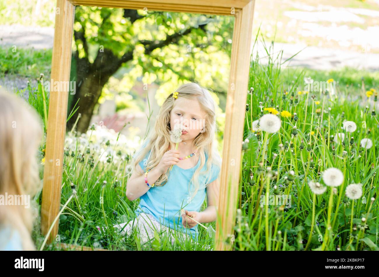 Beautiful girl mirror hi-res stock photography and images - Alamy