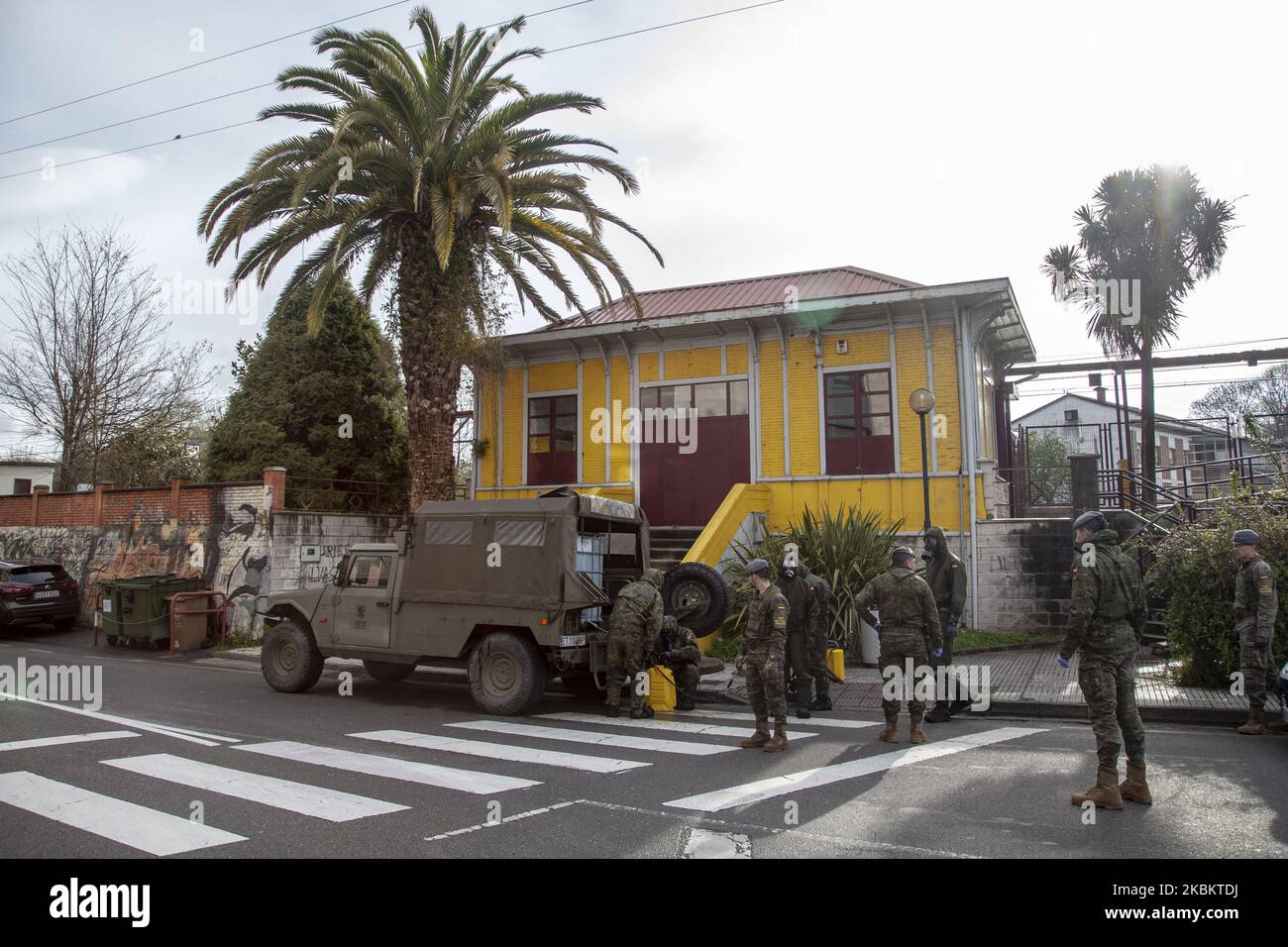 Spanish Armed Forces in Norena, Spain, on March 30, 2020. More than ...