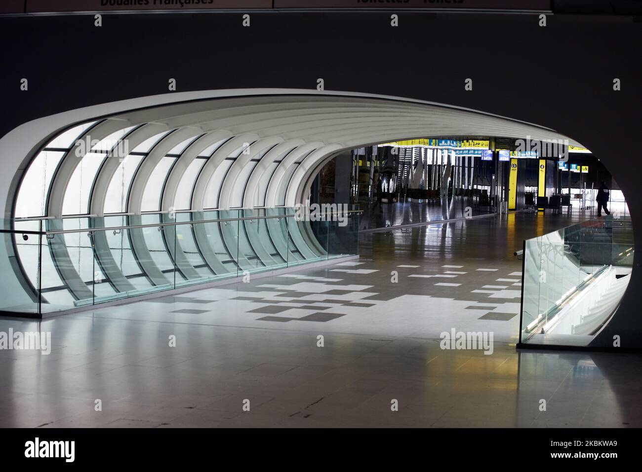 Inside the only open air terminal of the Toulouse-Blagnac airport in ...