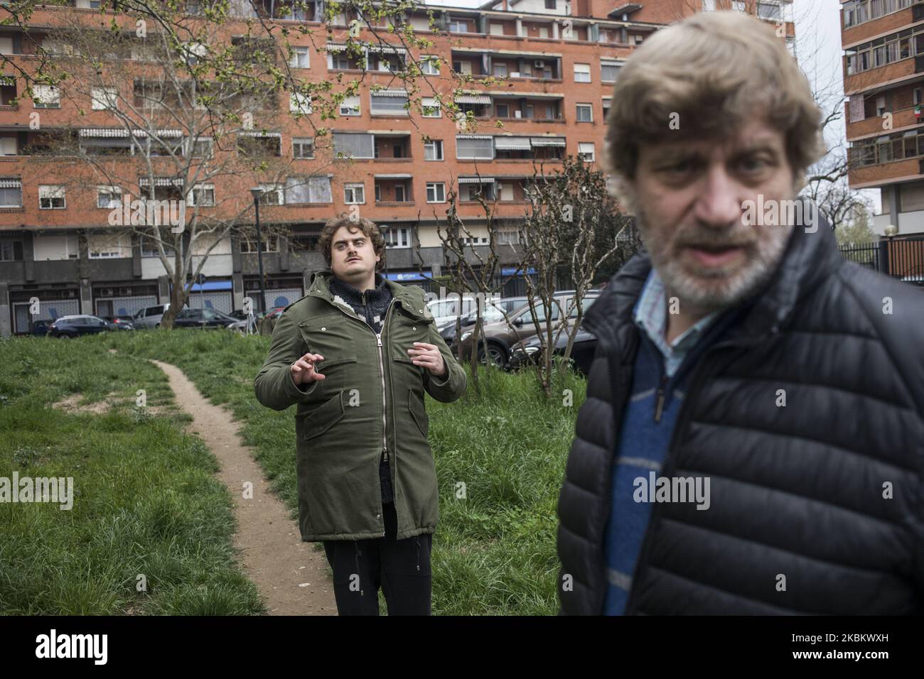 Turin, Italy 30 March 2020. Edoardo, an autistic boy lives the Covid-19 ...