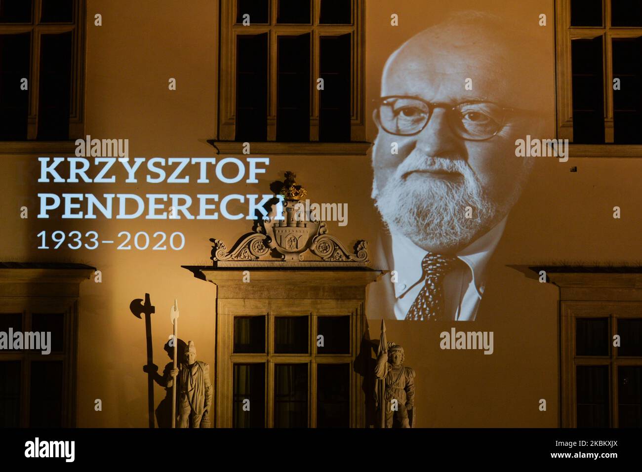 An image of a Polish composer and conductor Krzysztof Penderecki ...
