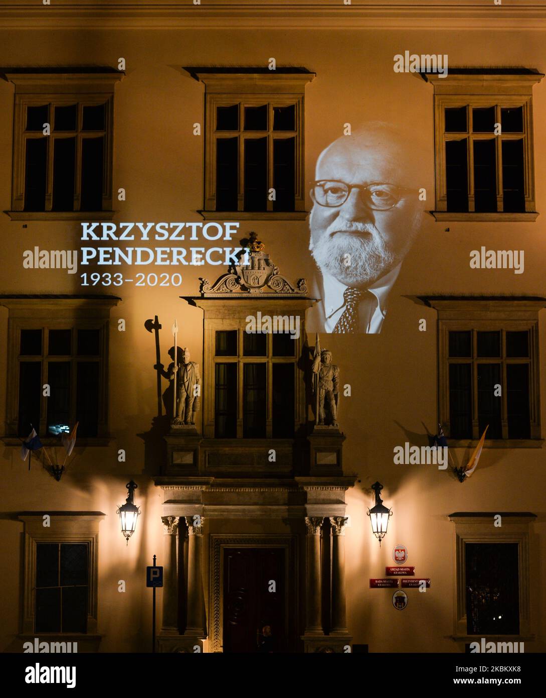 An image of a Polish composer and conductor Krzysztof Penderecki ...