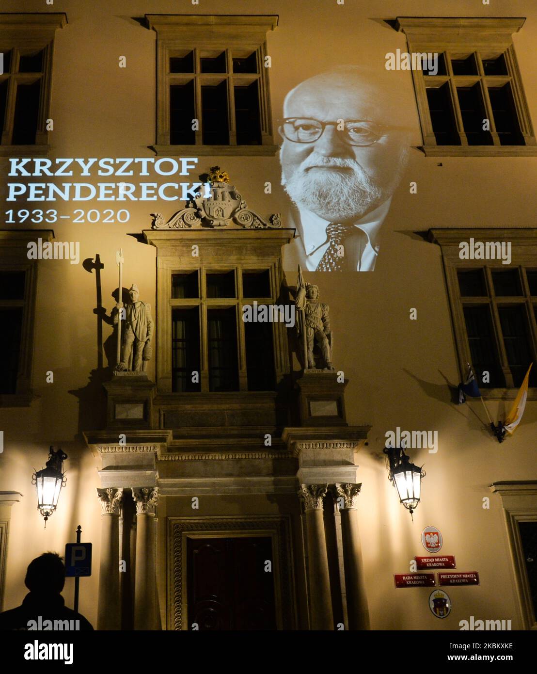 An image of a Polish composer and conductor Krzysztof Penderecki ...