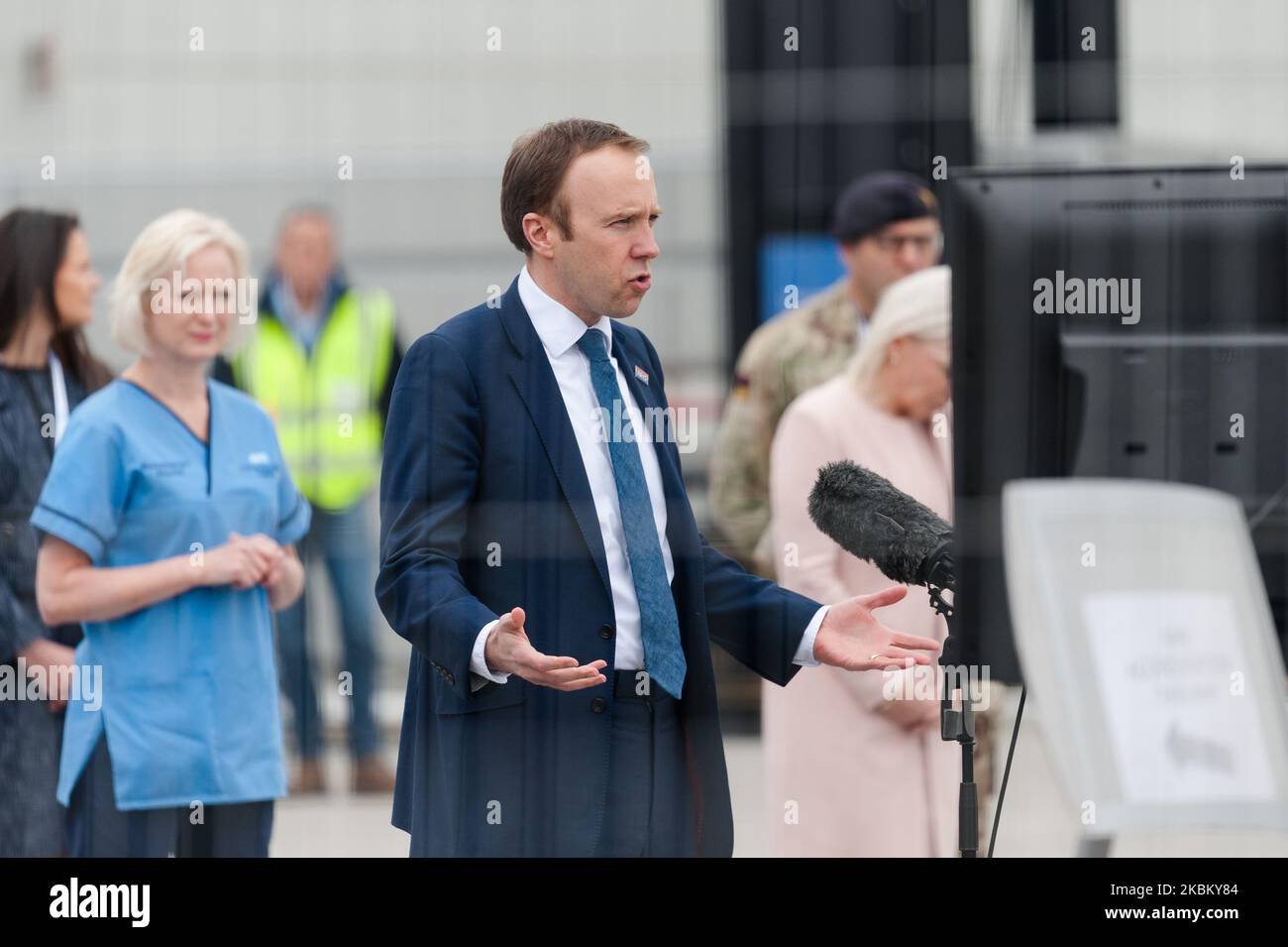 Secretary of State for Health and Social Care Matt Hancock opens the ...