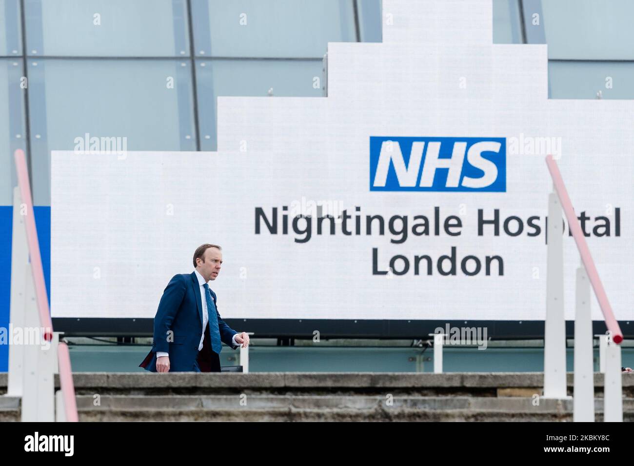 Secretary of State for Health and Social Care Matt Hancock poses for ...