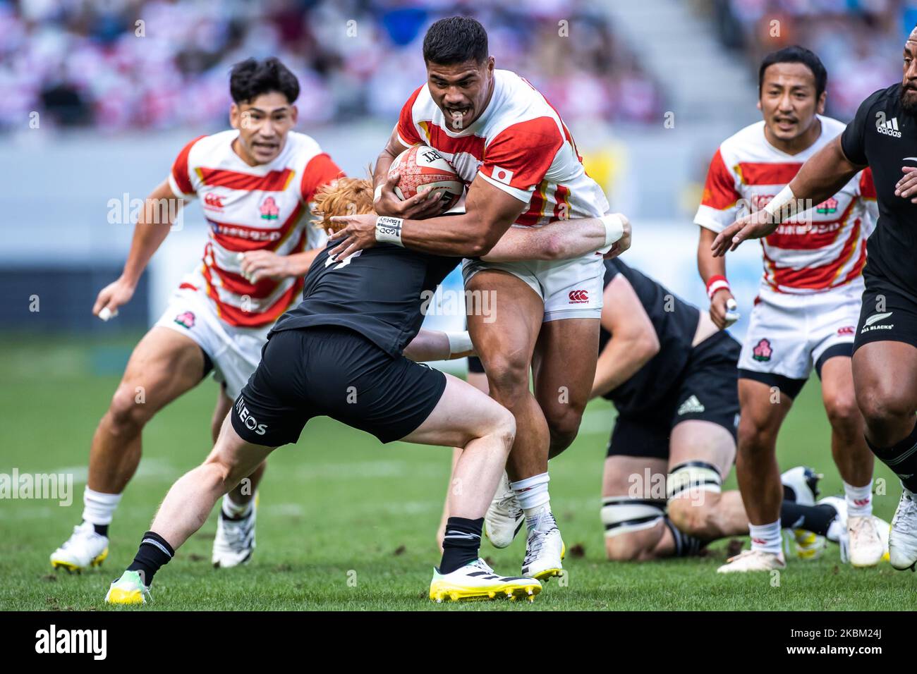 Siosaia Fifita of Japan during the rugby test match between Japan and ...