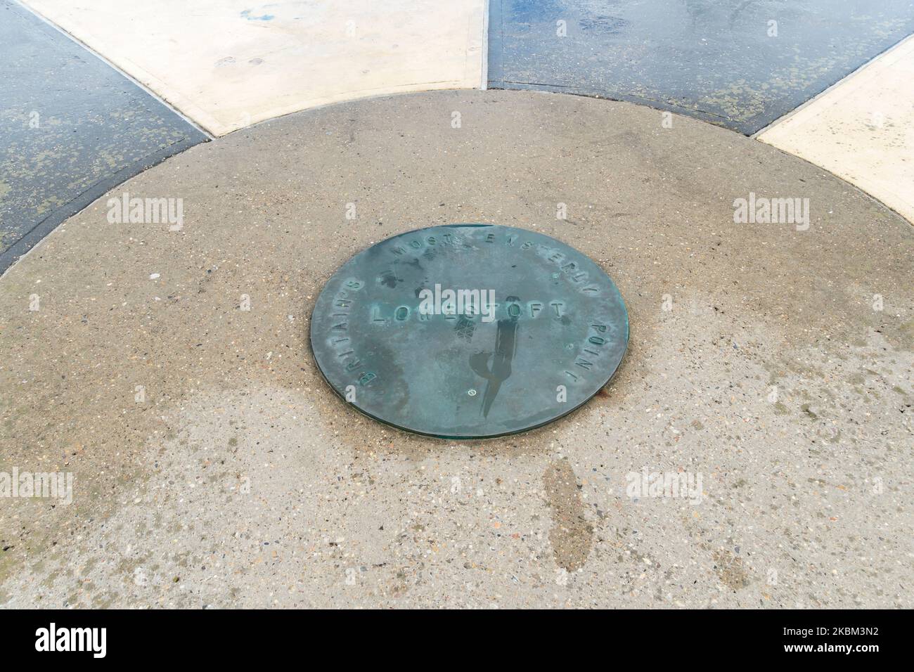 Plaque on centre of circular structure at Ness point Englands most ...