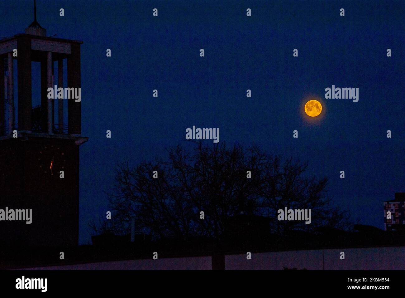 April 7th, Nijmegen. April's full moon, also known as the pink moon ...