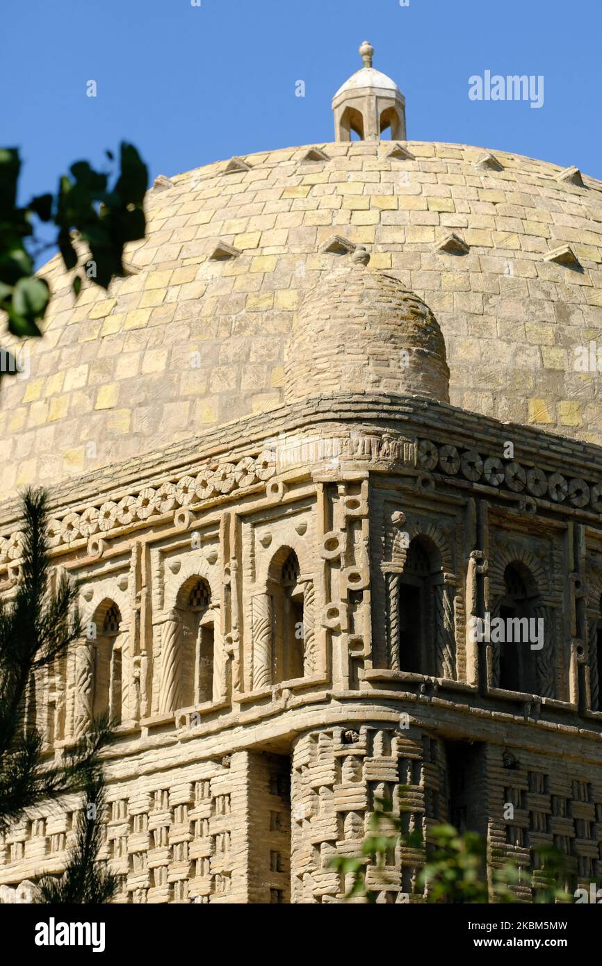 Bukhara Uzbekistan the ancient Ismail Samani Mausoleum seen in August ...