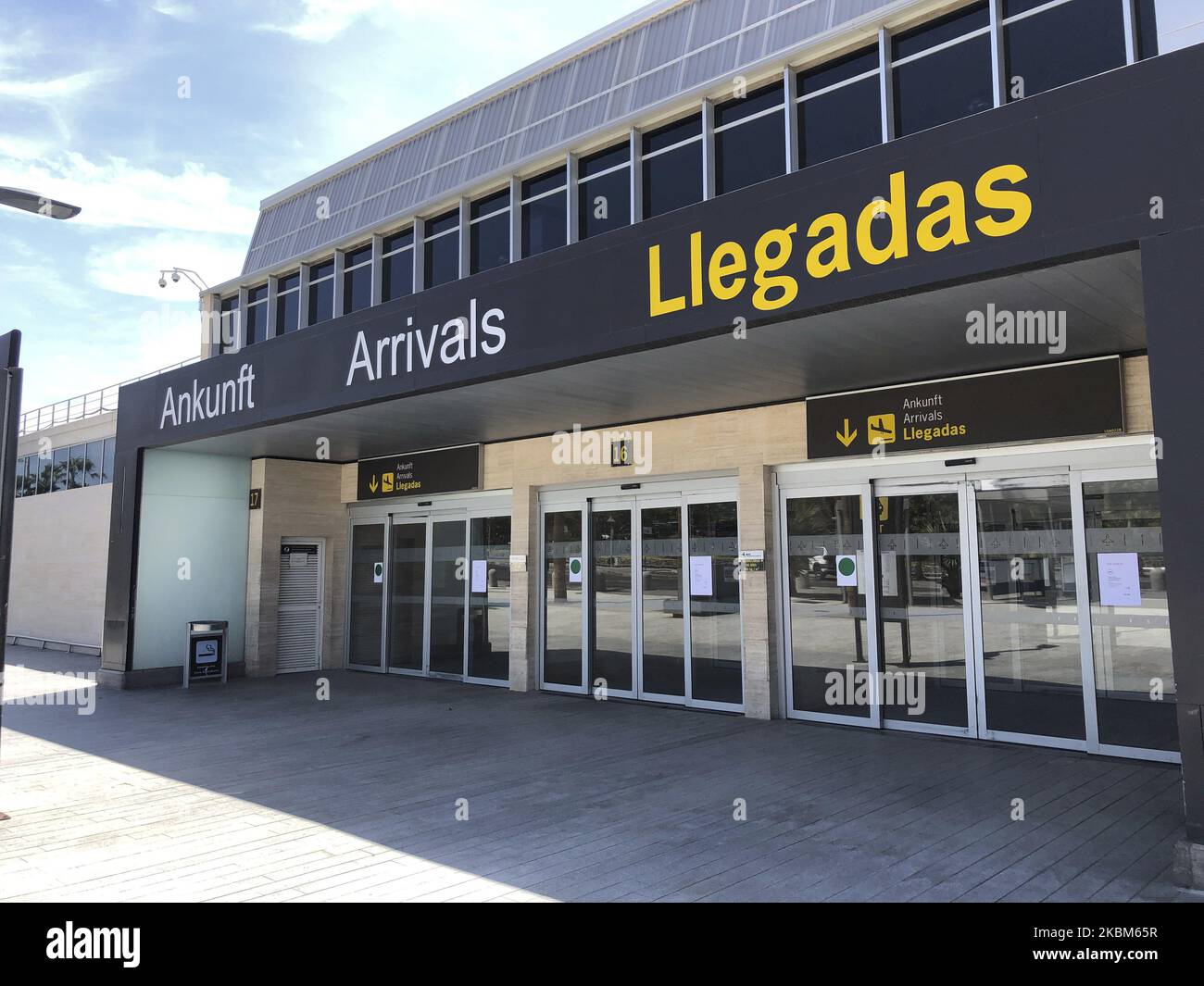 A view of Airport Tenerife Sur during the Coronavirus emergency in ...