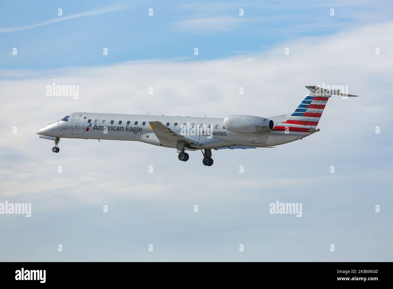 American Airlines Embraer ERJ-145 regional jet aircraft as seen on ...