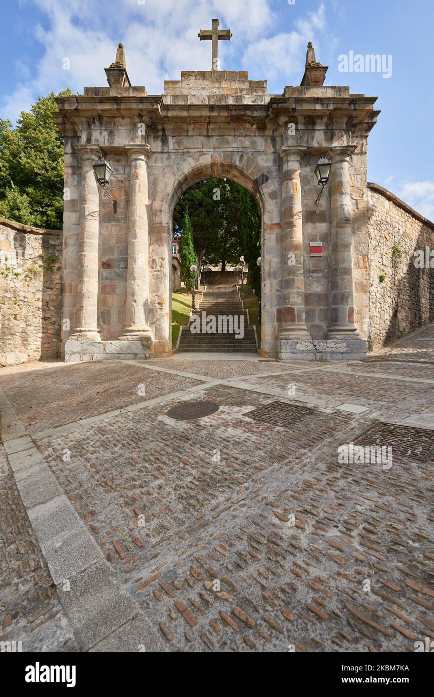 Calzadas de Mallona (Mallona pavement), Bilbao, Biscay, Basque Country ...