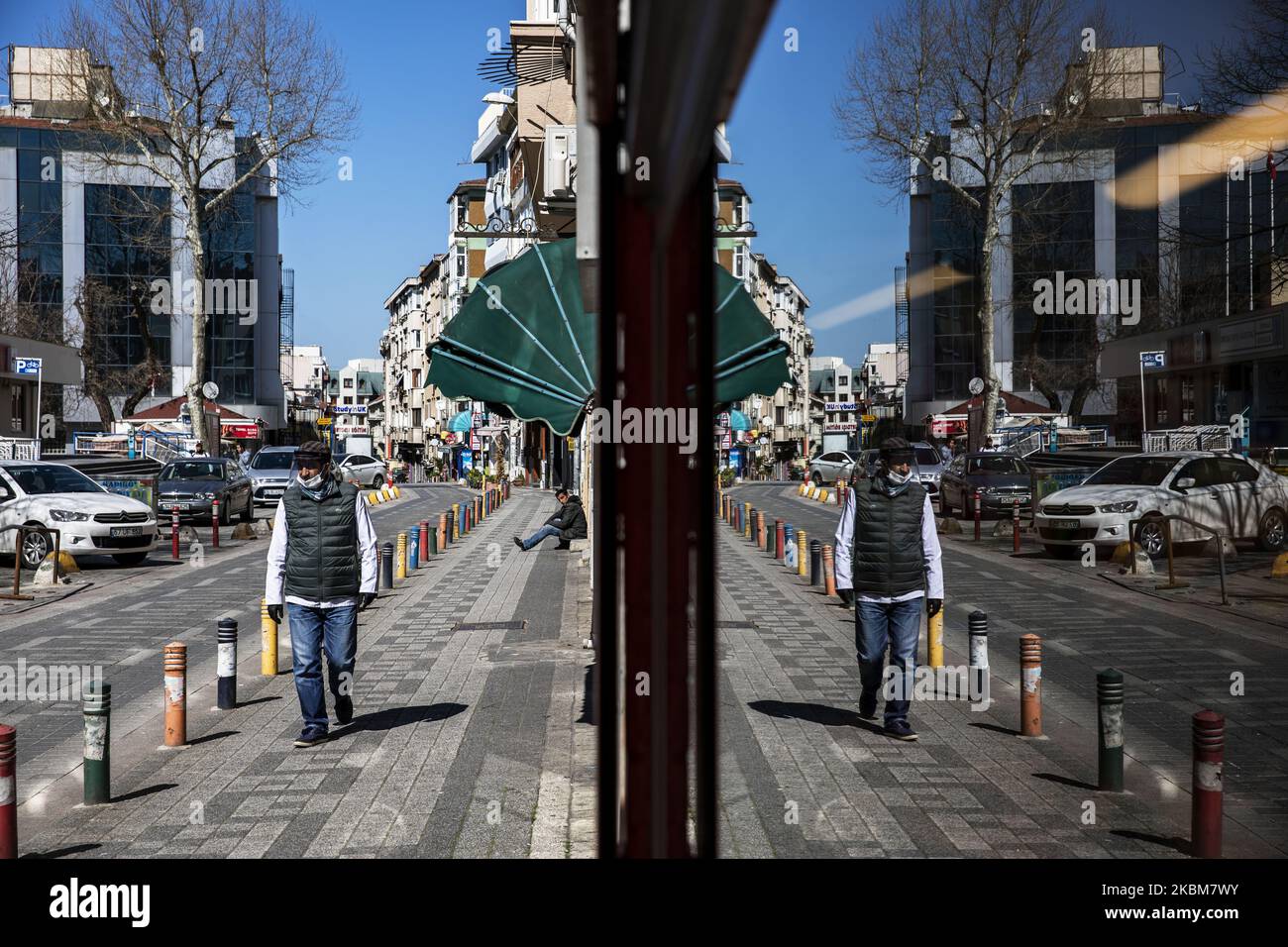 A general view of Istanbul, Turkey, on April 9, 2020 during a ...