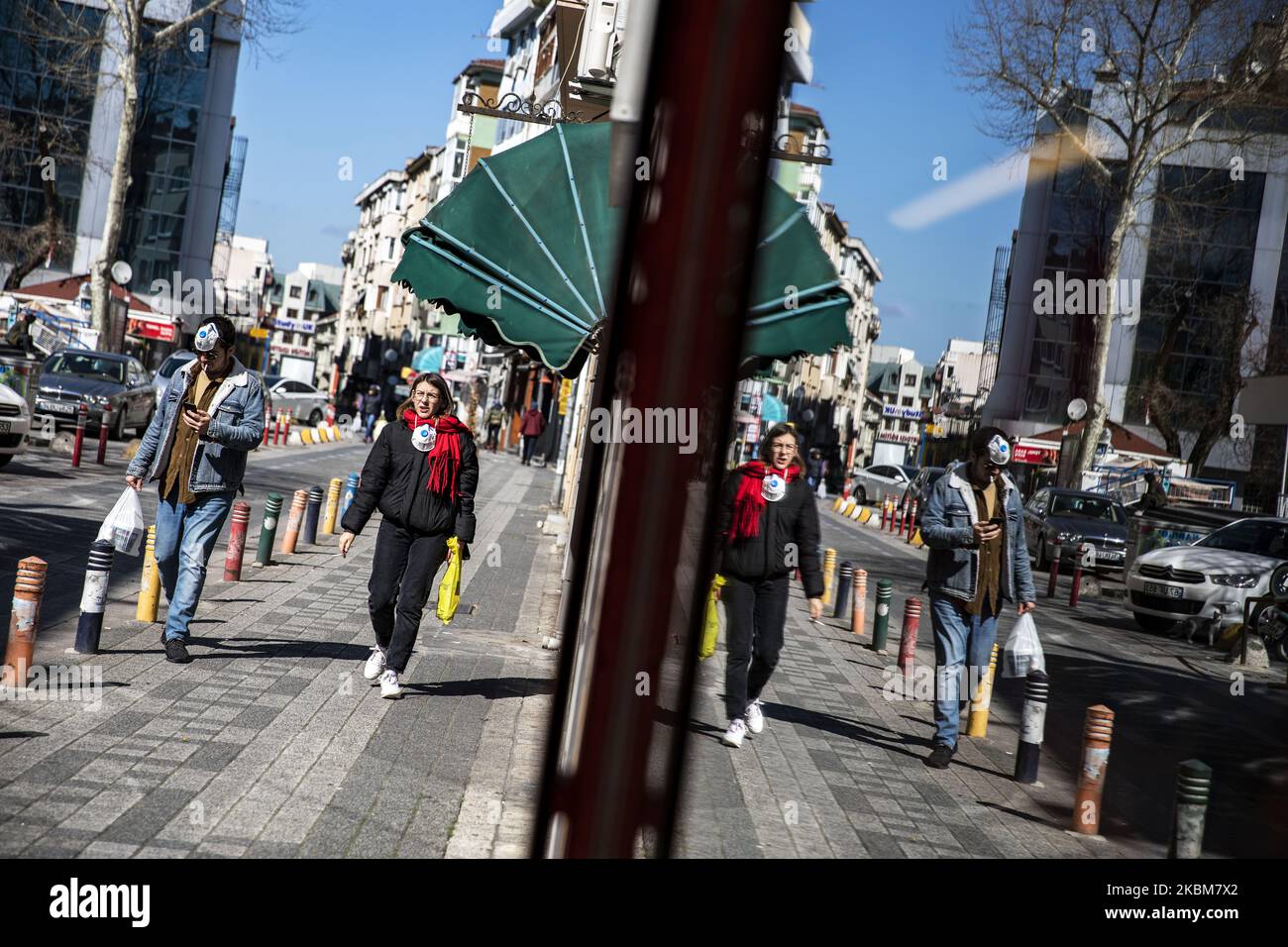 A general view of Istanbul, Turkey, on April 9, 2020 during a ...