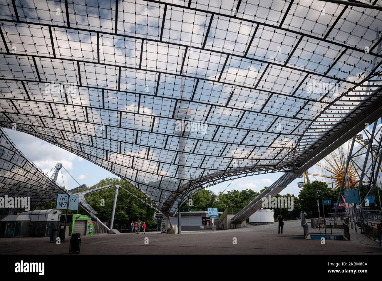 General view inside the Olympiastadion, older stadium of FC Bayern ...