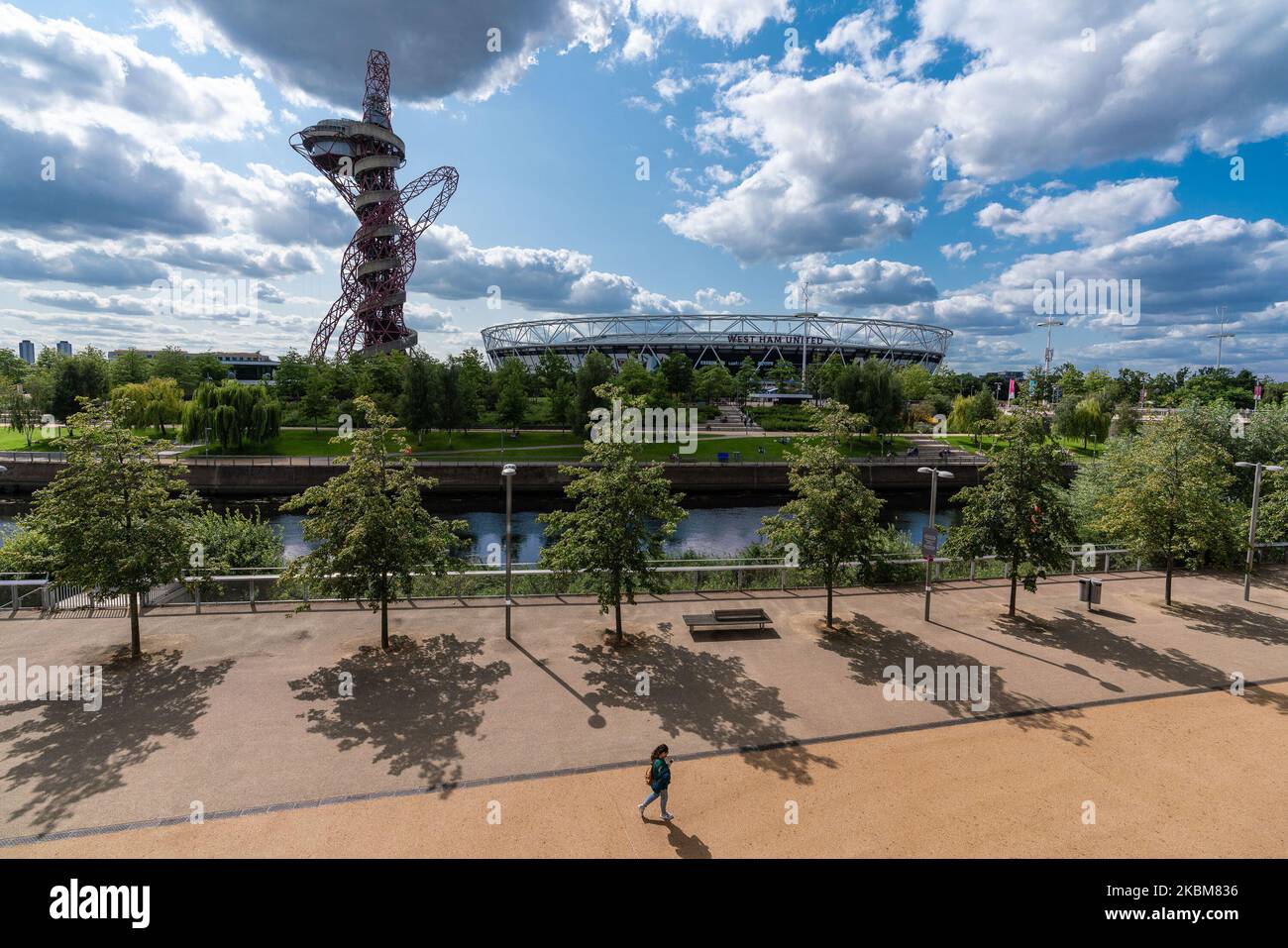General view outside The London Stadium at Queen Elizabeth Olympic Park ...