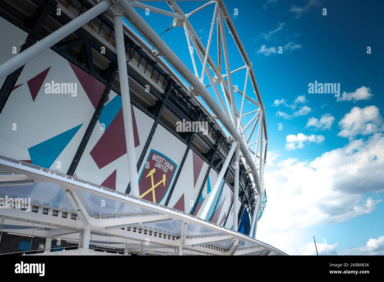 General view outside The London Stadium at Queen Elizabeth Olympic Park ...