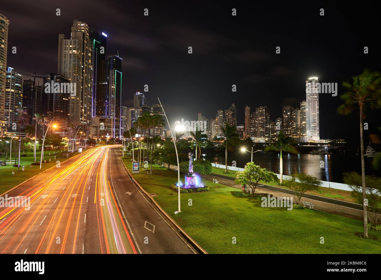 View city night panama city hi-res stock photography and images - Alamy