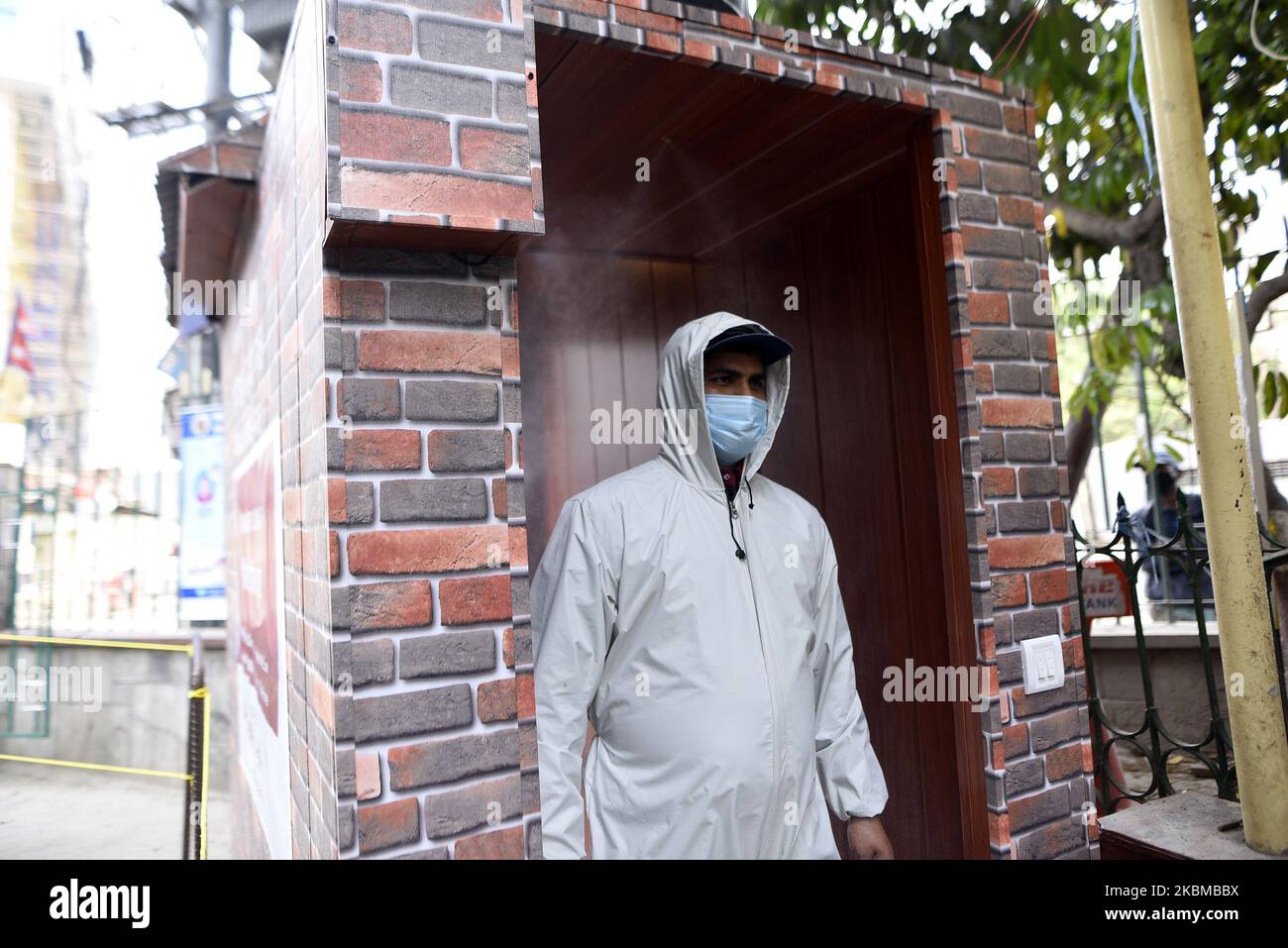 Installed sanitizing booth hi-res stock photography and images - Alamy