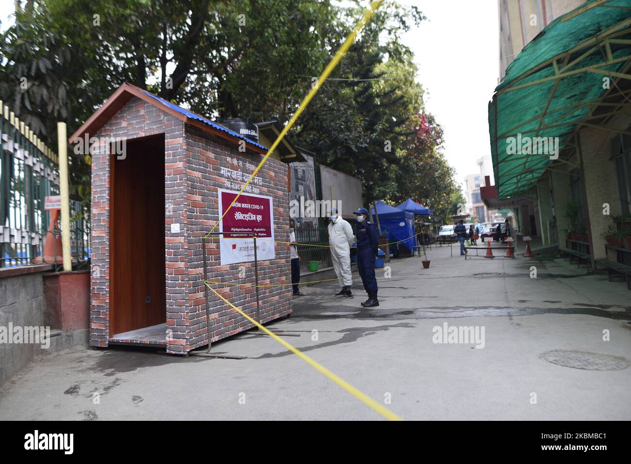 Installed sanitizing booth hi-res stock photography and images - Alamy