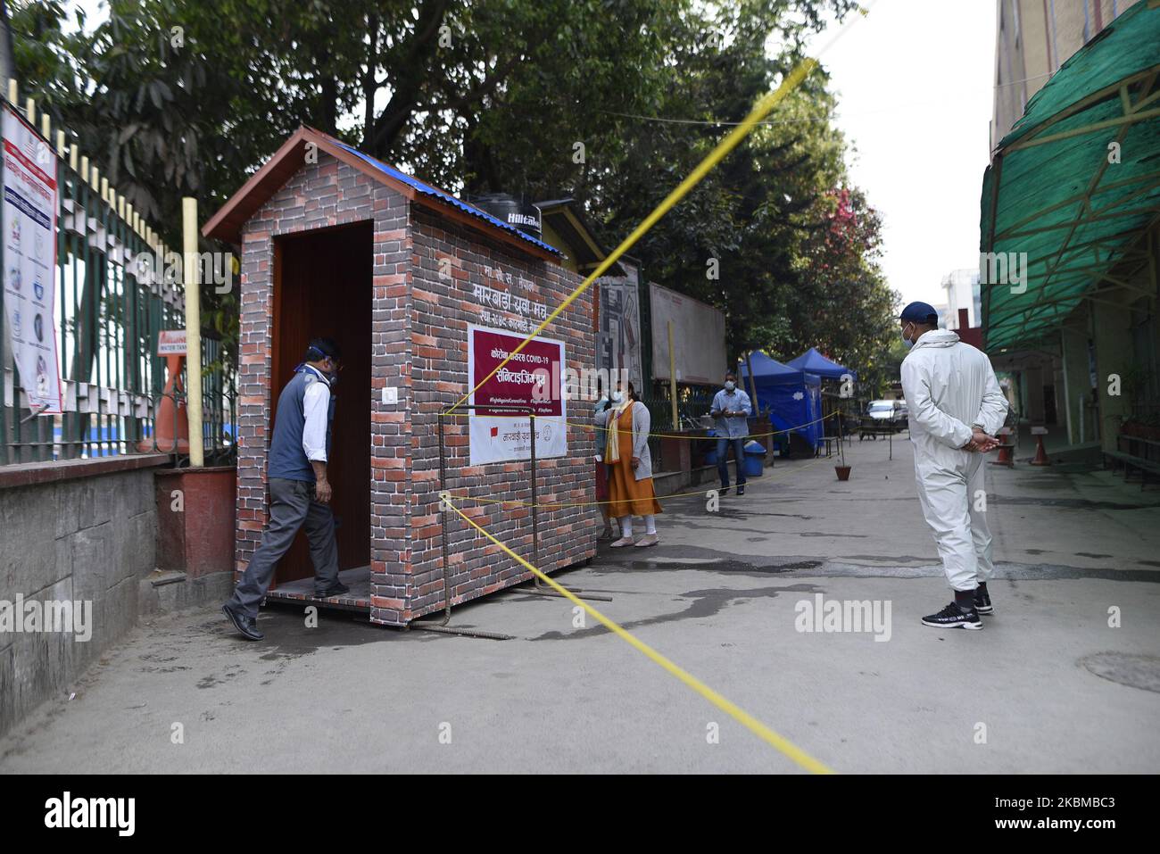Installed sanitizing booth hi-res stock photography and images - Alamy
