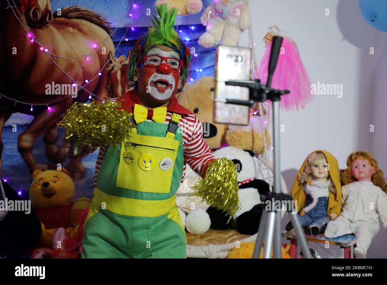 Palestinian clown alaa mekdad hi-res stock photography and images - Alamy