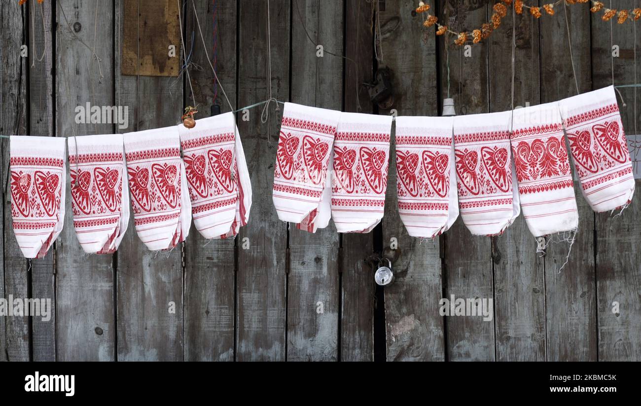 Assamese traditional gamosa display hi-res stock photography and images ...