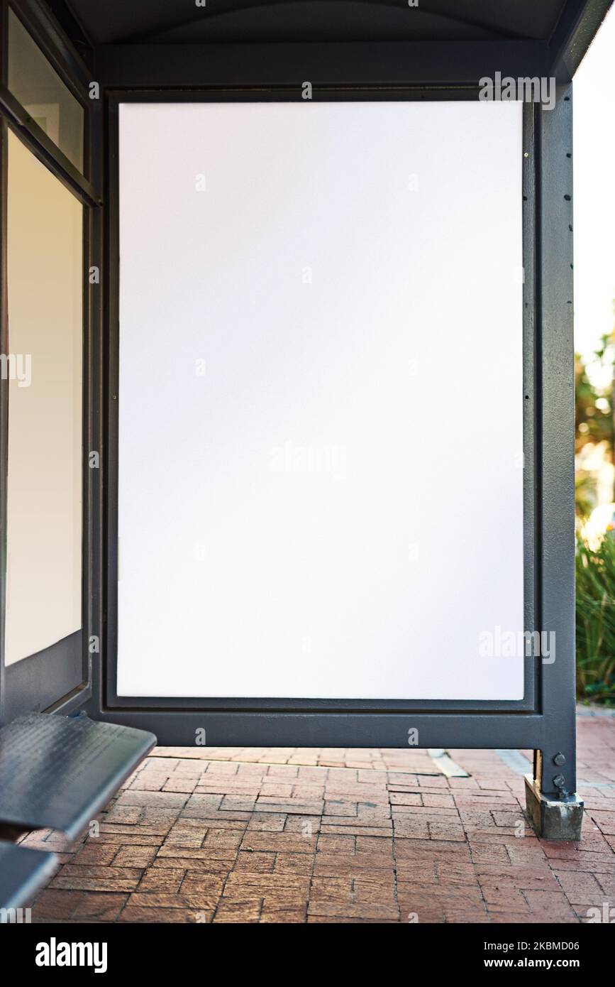 Bus stop poster advert hi-res stock photography and images - Alamy