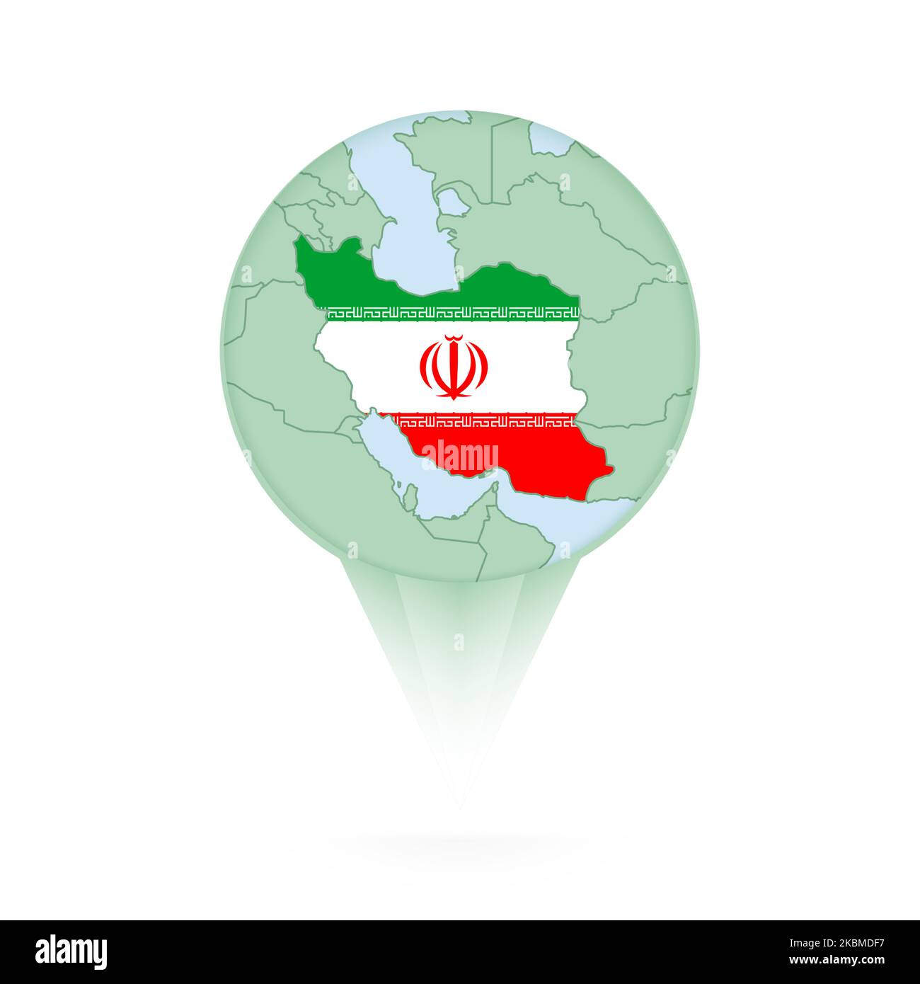 Iran map, stylish location icon with Iran map and flag. Green pin icon Stock Vector Image & Art ...