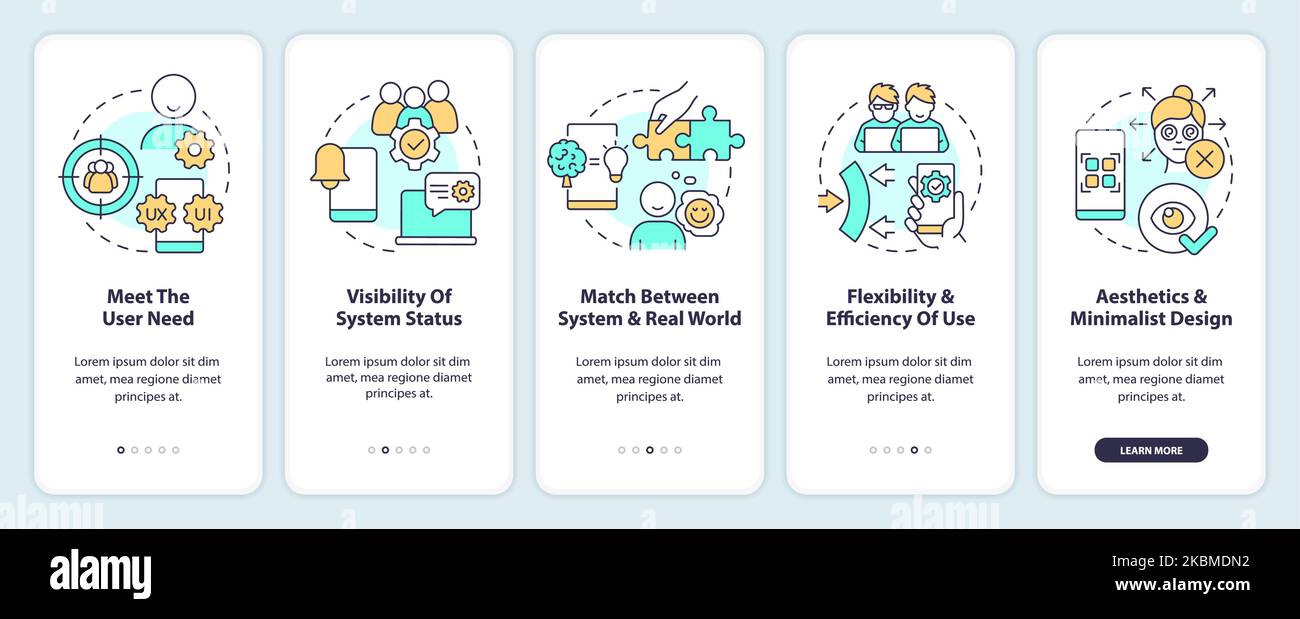 User experience key design principles onboarding mobile app screen ...