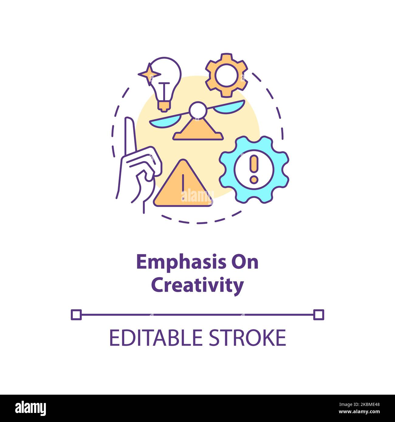 Emphasis with color Stock Vector Images - Alamy