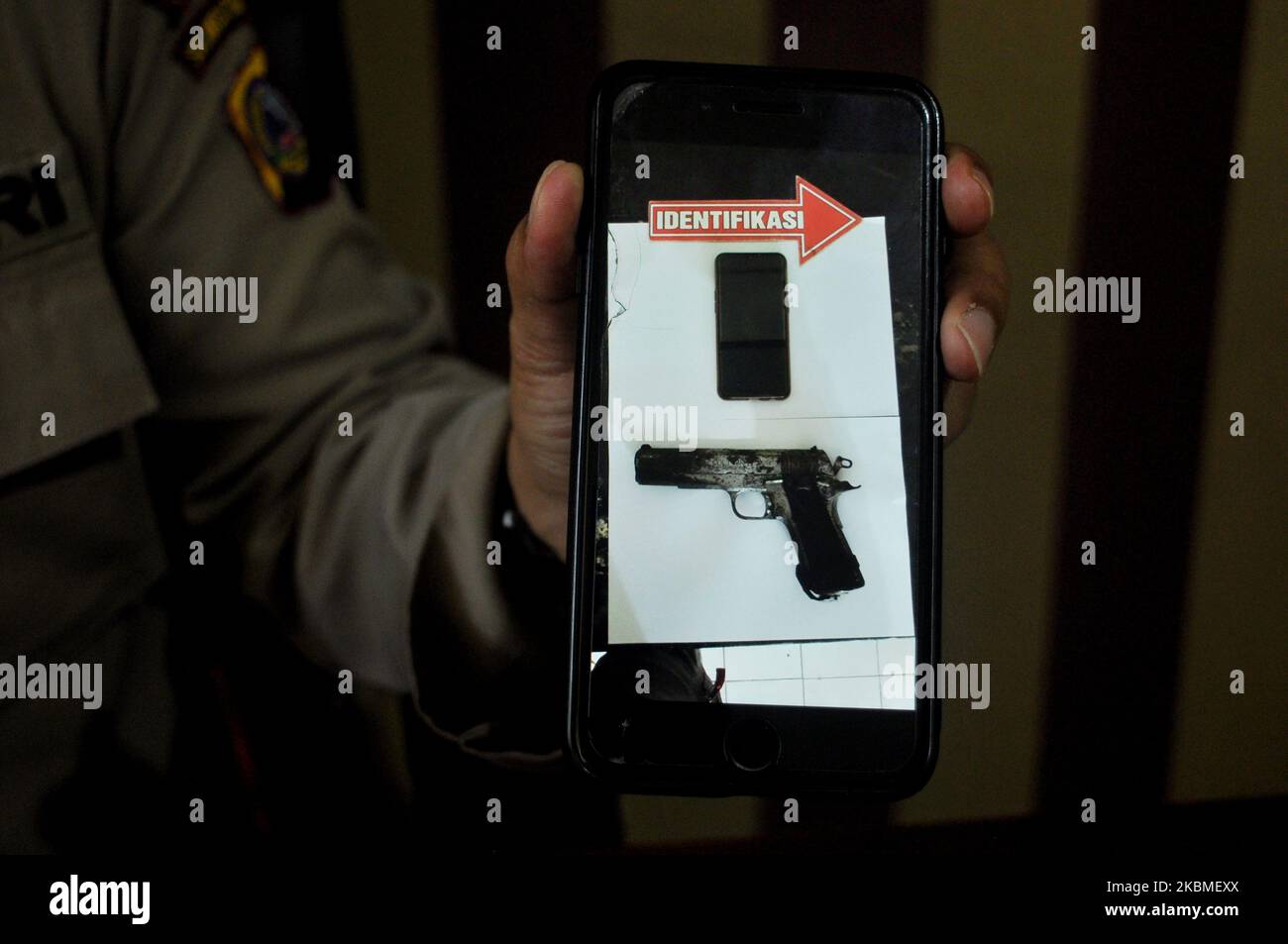 Photograph of FN type weapon used by two members of the Ali Kalora ...