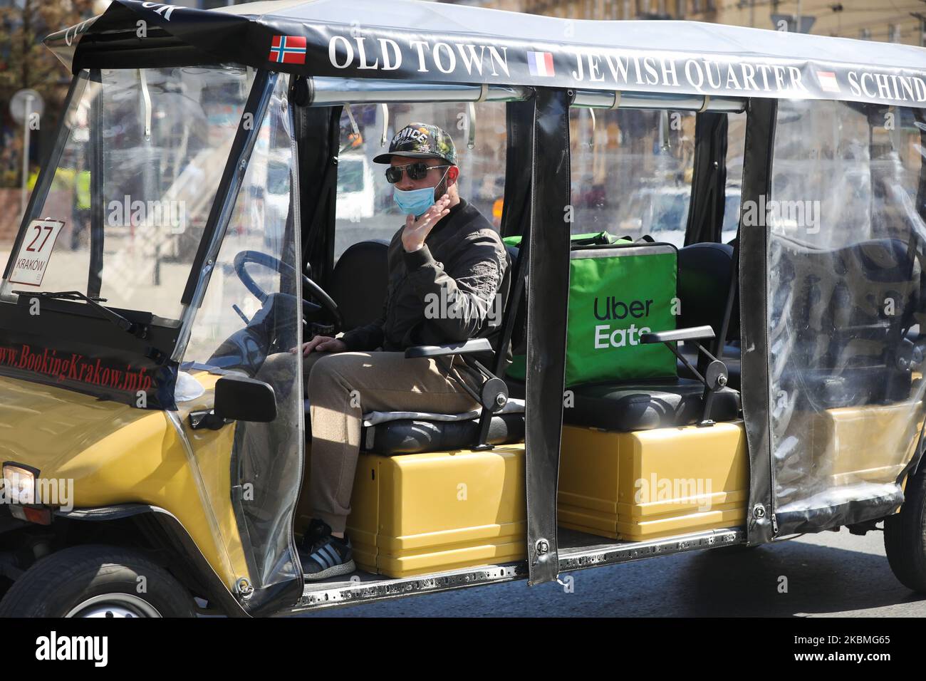 Uber eats worker hi-res stock photography and images - Alamy