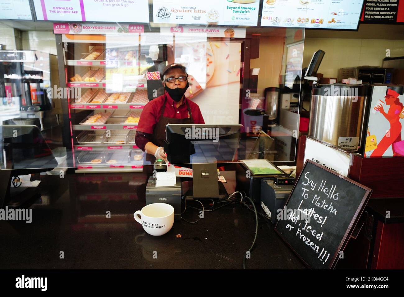 Dunkin Donuts Store Counter