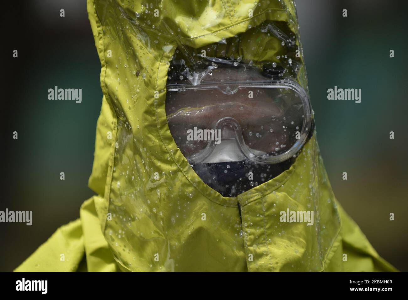 A Nepalese Army from Mahabir Ranger Regiment in PPE Dress during ...