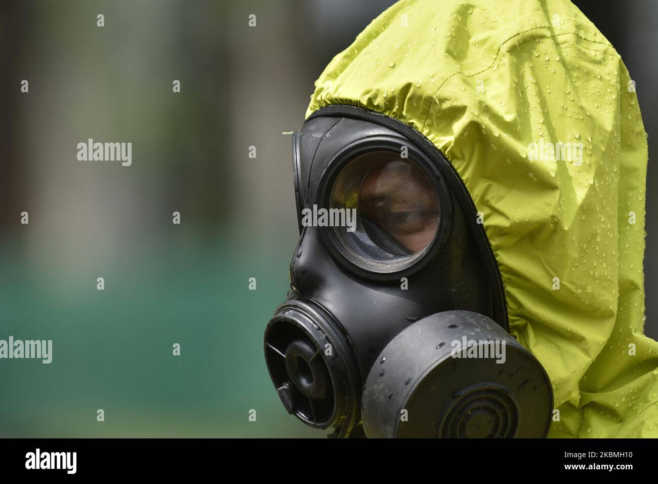 A Nepalese Army from Mahabir Ranger Regiment in PPE Dress during ...