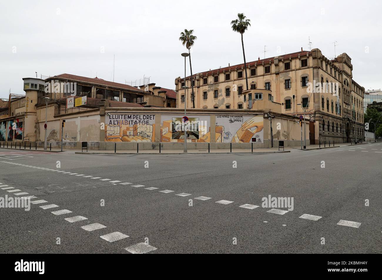 The "Modelo" prison, in Barcelona, Spain on April 17, 2020. (Photo by ...