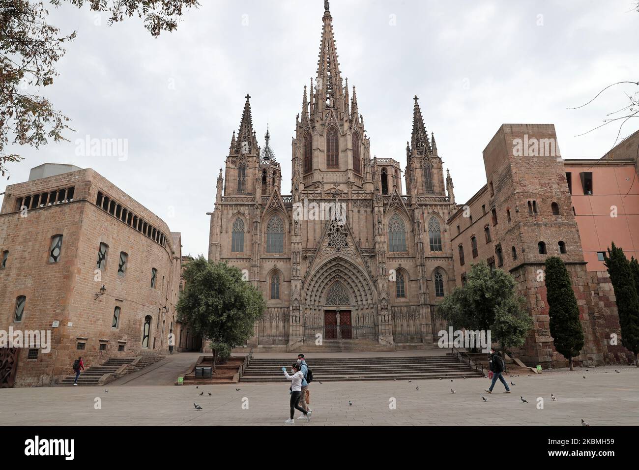 Barcelona Cathedral on 17th April 2020. Photo: Joan Valls/Urbanandsport ...